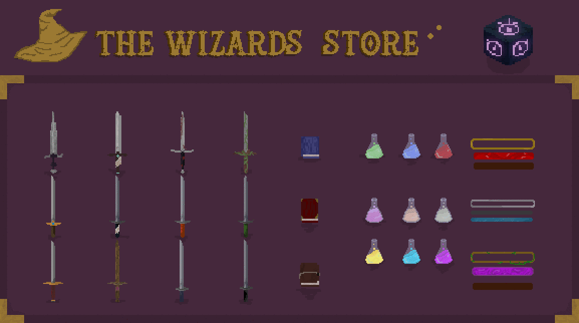 The Wizards Store - Pixel Fantasy Items (64x64) by Essencia Sentinam