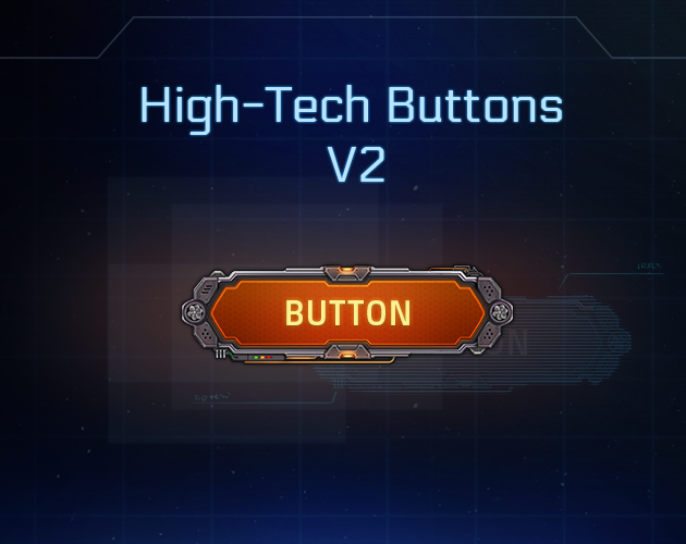 High-Tech Buttons V2 by Kodiak Graphics