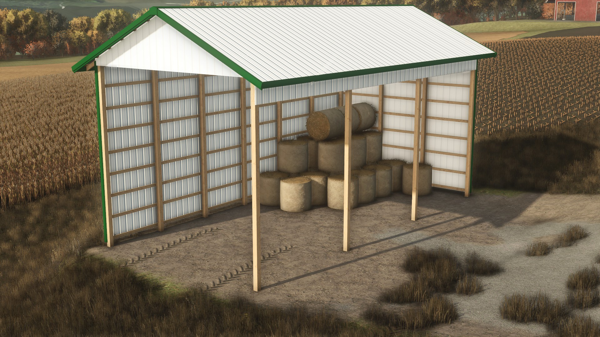 FS25 25x45 Hay Shed by LJR Modding