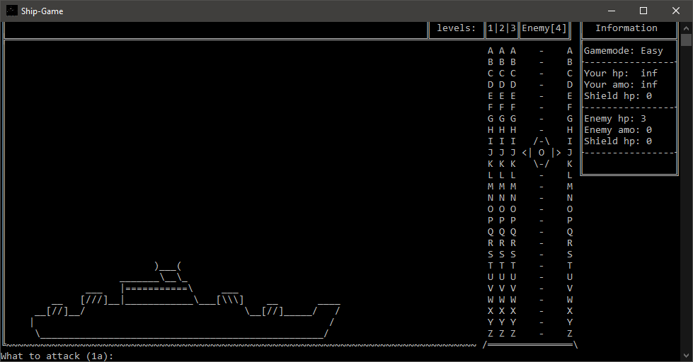 Terminal Game - Ship Game by Alastor367