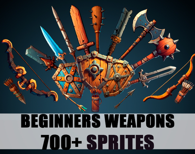 RPG Pack 14 - Beginners Weapons - 700+ Sprites by FortressSide