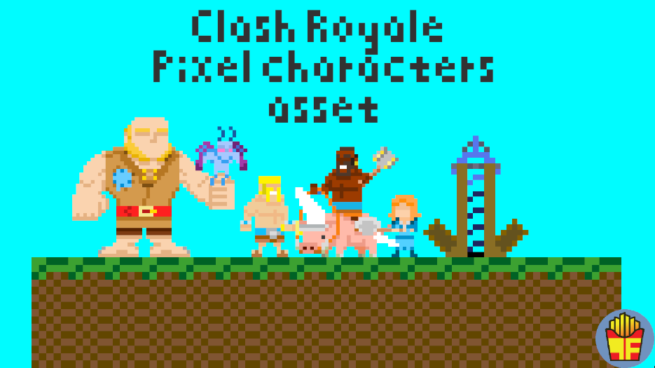 Clash Royale Pixel characters asset by Pixel_Fries
