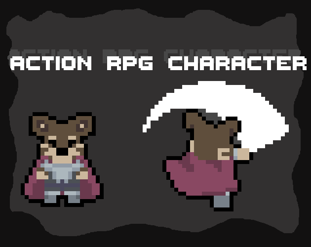 Rodent Warrior Sprite – Action RPG Character by qo