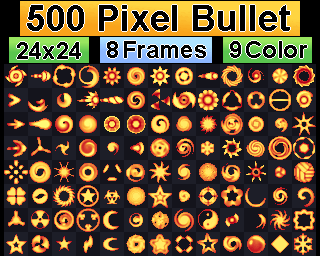 500 Pixel Bullet 24x24 by BDragon1727