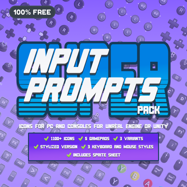 FREE Super Input Prompt Icon Pack for PC & Console Games– Compatible ...