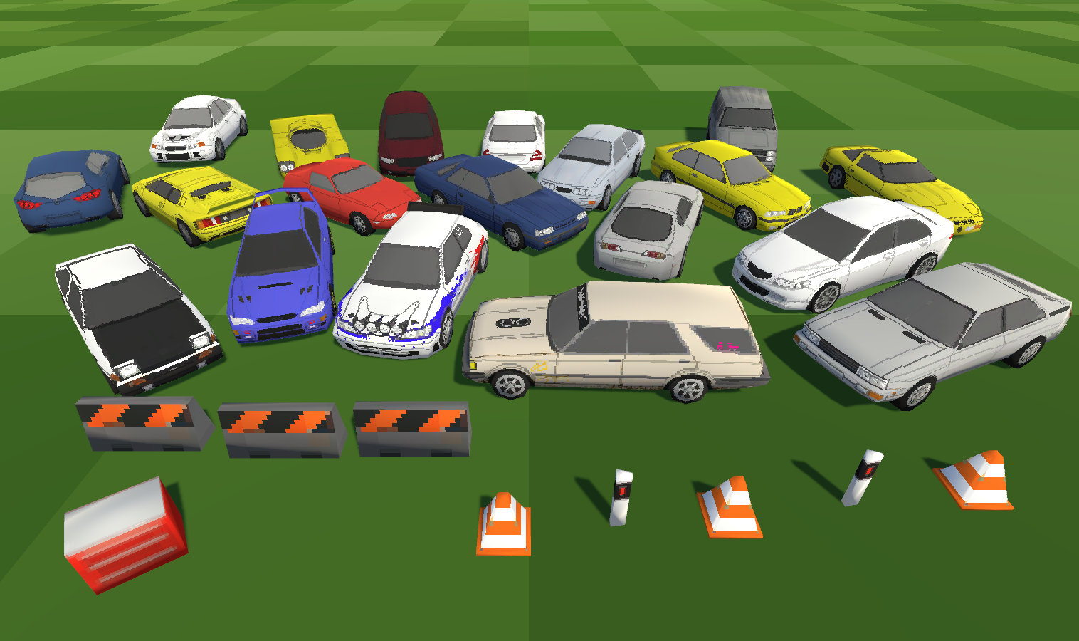 3D PIXELATED CARS by EgorZuyev