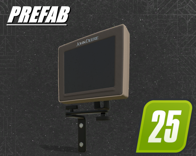 FS25 Prefab John Deere 4640 GPS screen by Jono