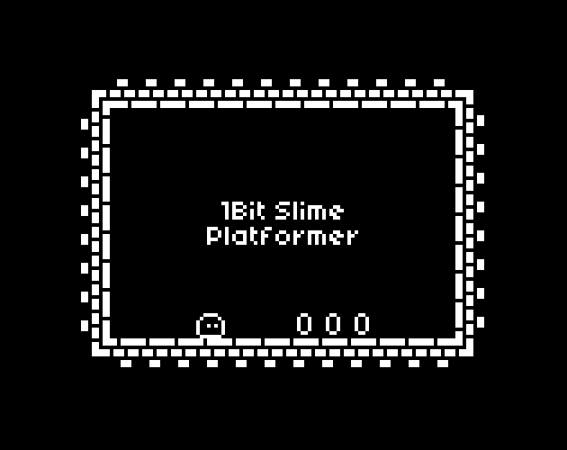 1Bit Slime Platformer by Emerald Fish