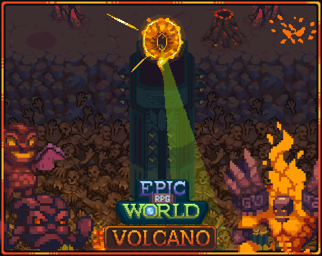 New flying character - Epic RPG World - Volcano by RafaelMatos