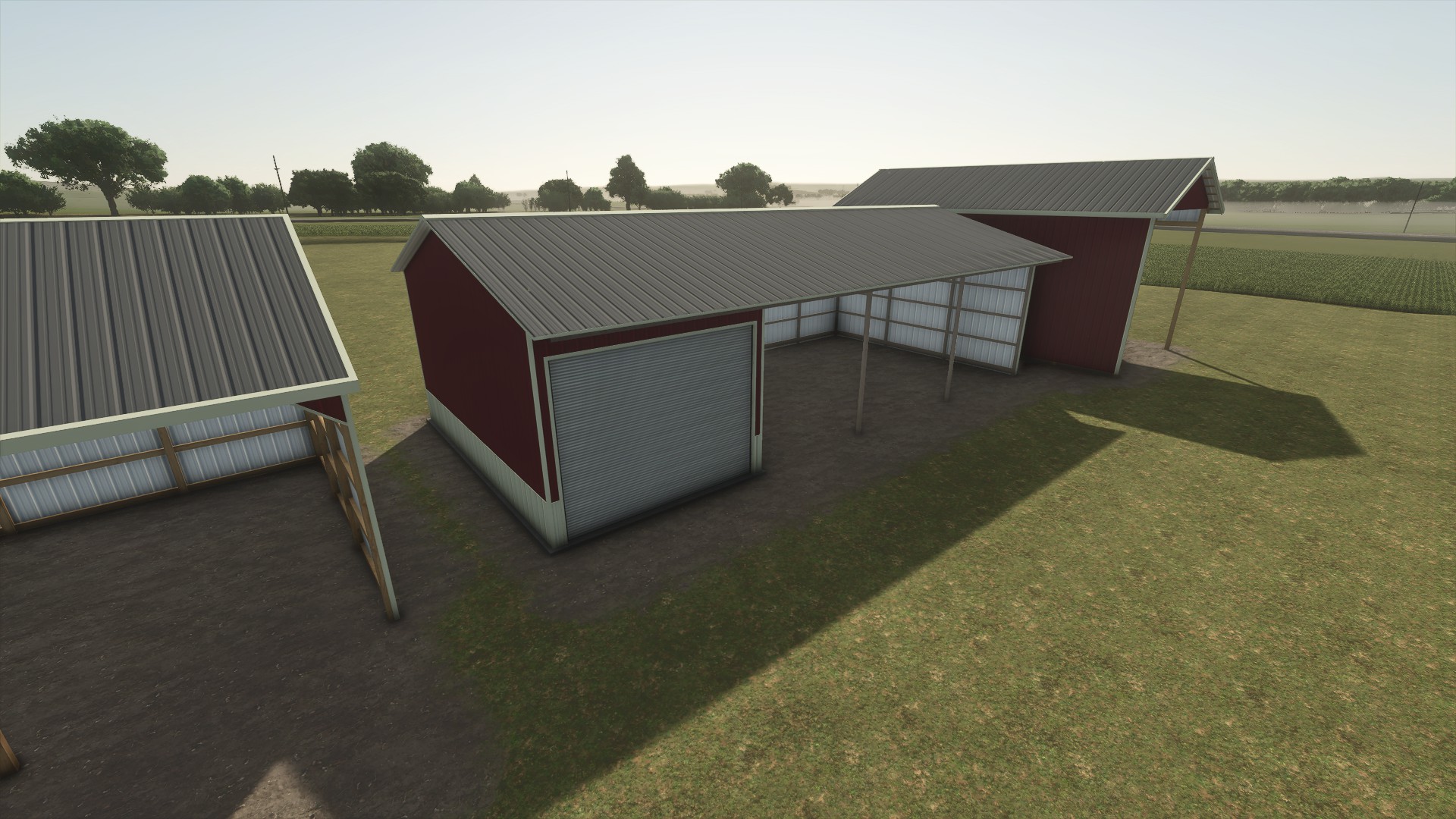 FS25 Three Side Shed Door by LJR Modding