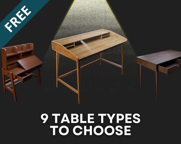 Ultimate Desk Collection - Low Poly with 4K Textures by Manjar Craft
