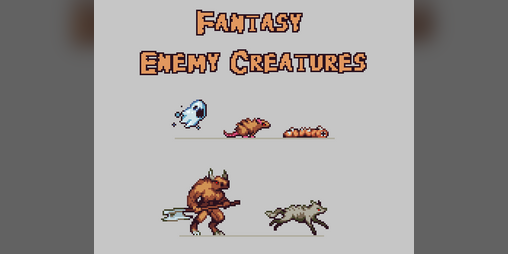 Fantasy Enemy Creatures by aamatniekss
