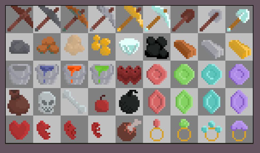 Miner 2D 16x16 Pixel Art Assets by GeriakiNEMFeri
