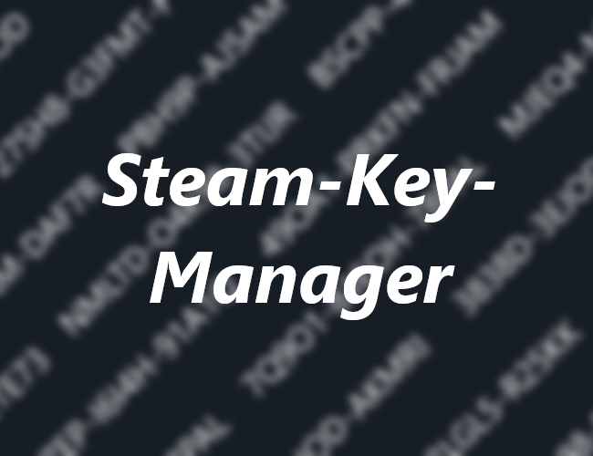 Update 1.1.0 is here! - Steam Key Manager by REnder Scott