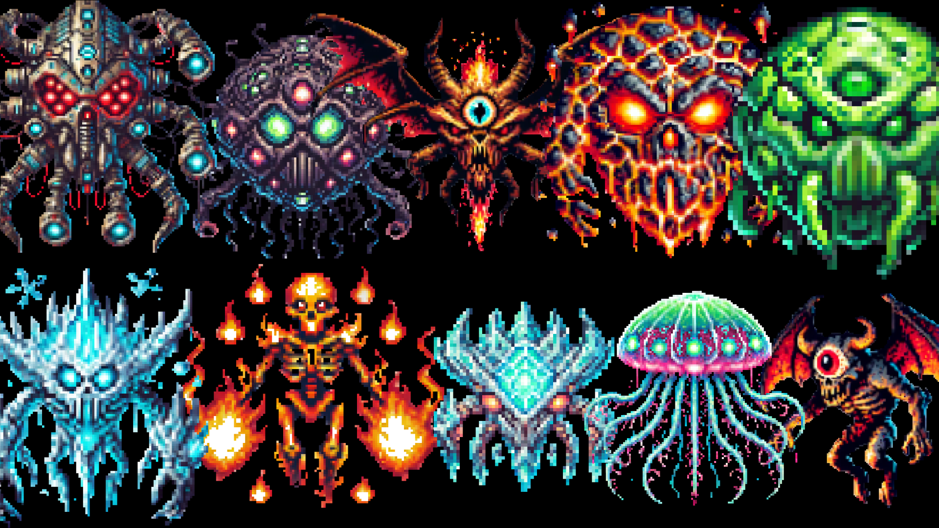 2D Monster Pack - Animated by ItsRave_n