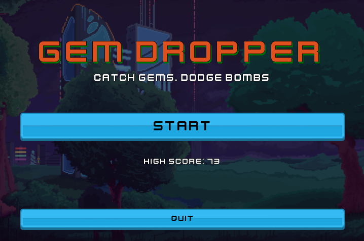 Gem Dropper - A Catcher Game by Sebbyspoons