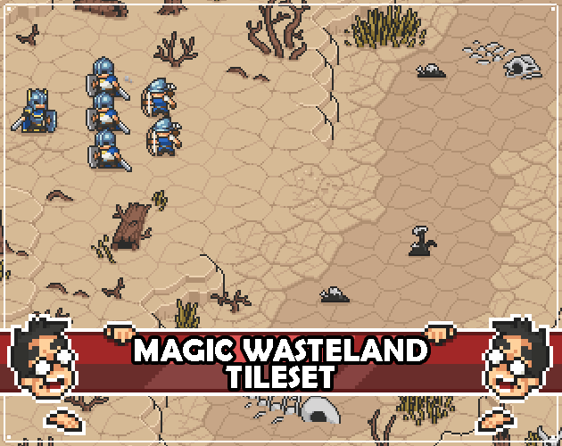 2D Pixel Art Magic Wasteland Tileset by Elthen's Pixel Art Shop
