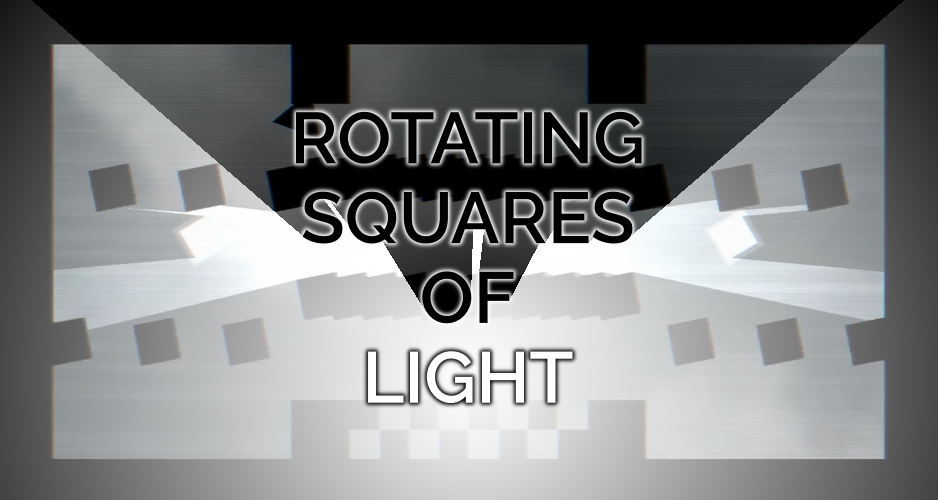 Rotating Squares of Light by yokcos