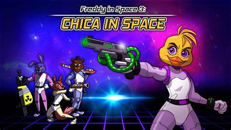 Freddy in Space 3 (Chica in space) by L P