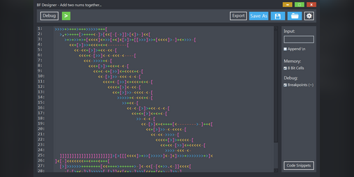 BrainF*ck Designer by Antfs10