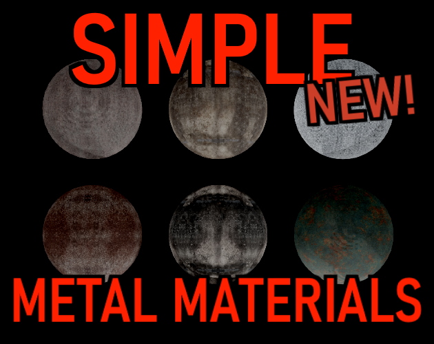 Versatile Metal Material Pack [Tileable] by FreshedPotato