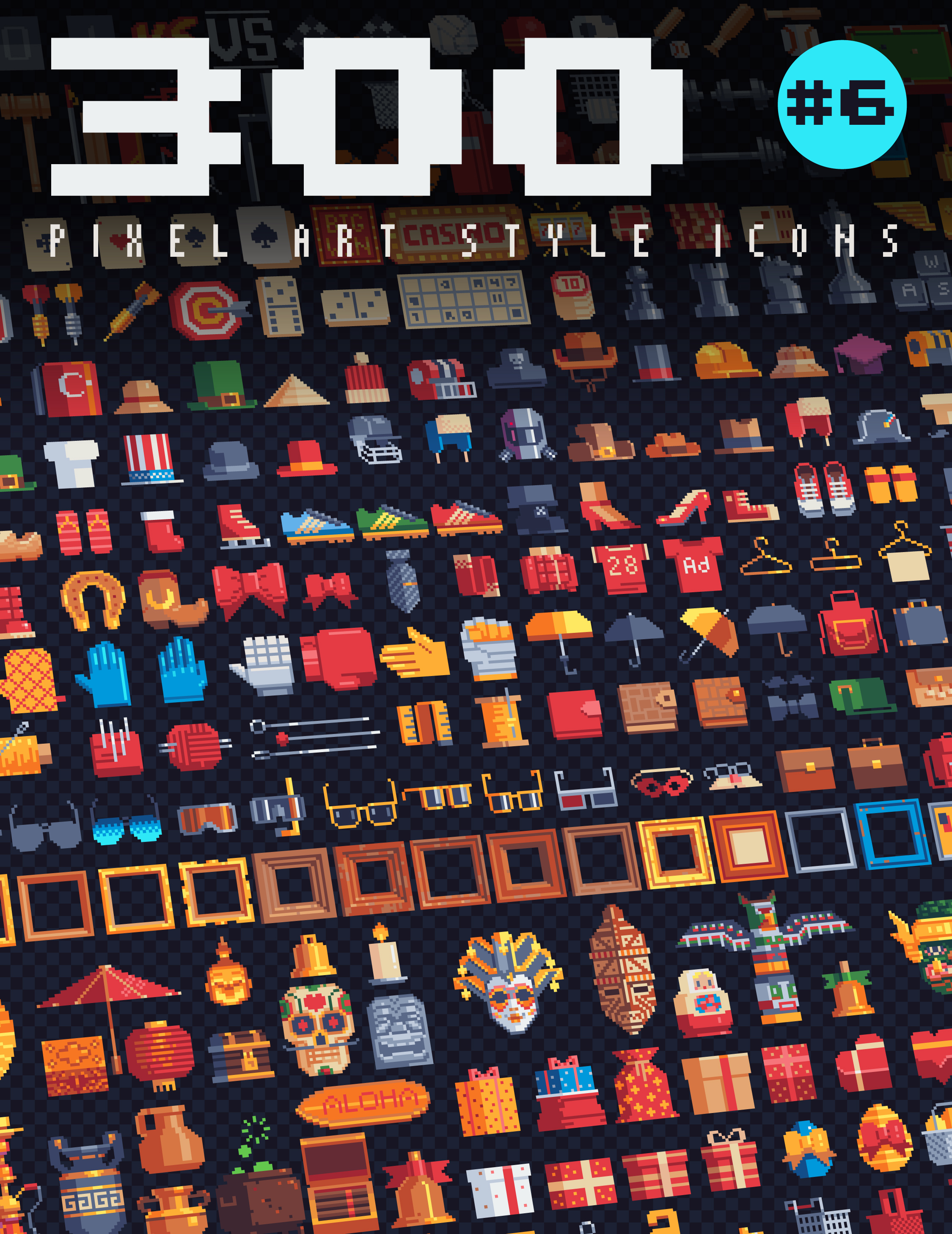 300 - Pixel Art Style Icons #6 by piiixl