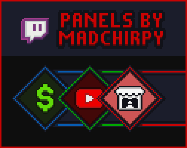 Twitch Panels - Pixel Art by MadChirpy