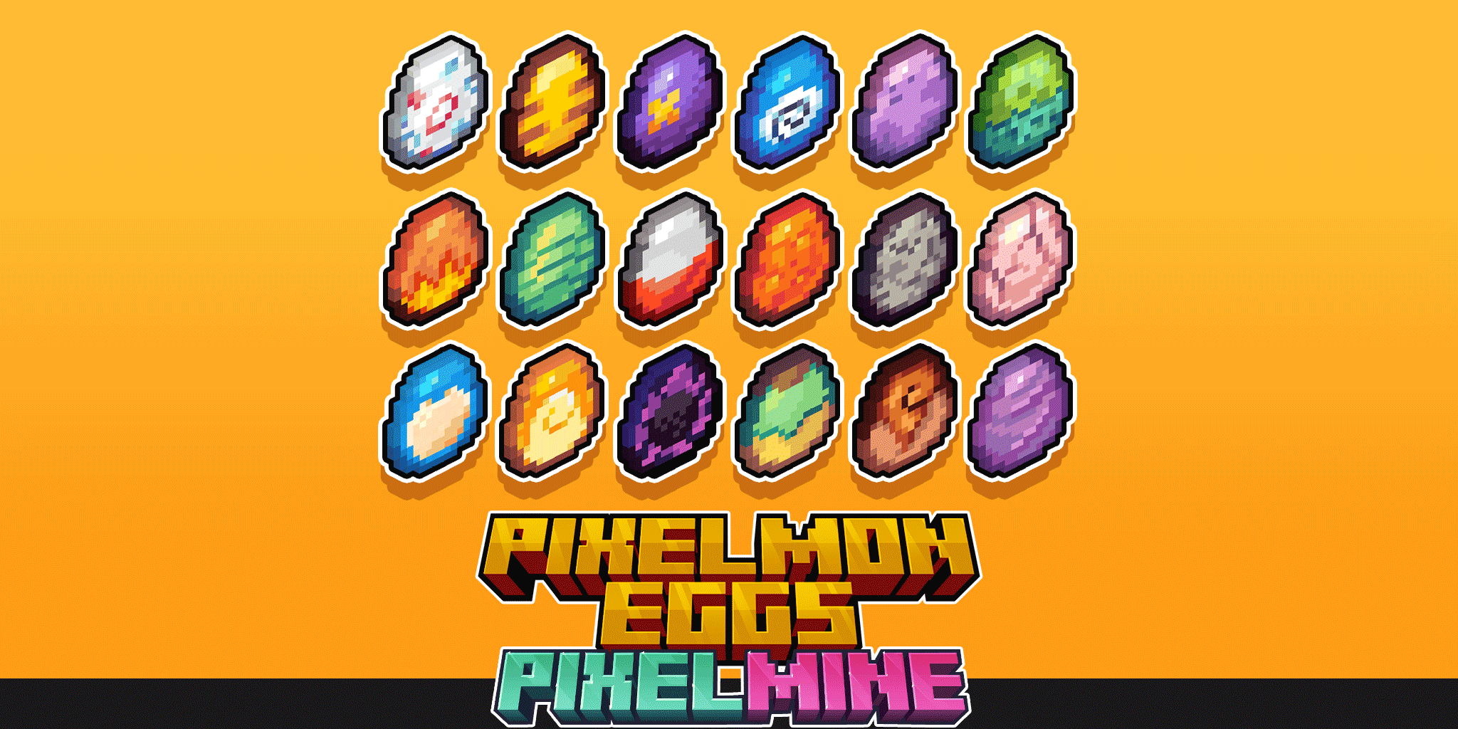 101 Pixelmon Egg Icons by PixelmineStudio