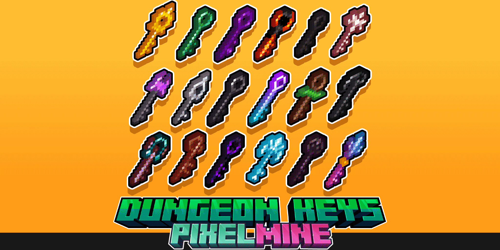 100 Dungeon Key Icons by PixelmineStudio