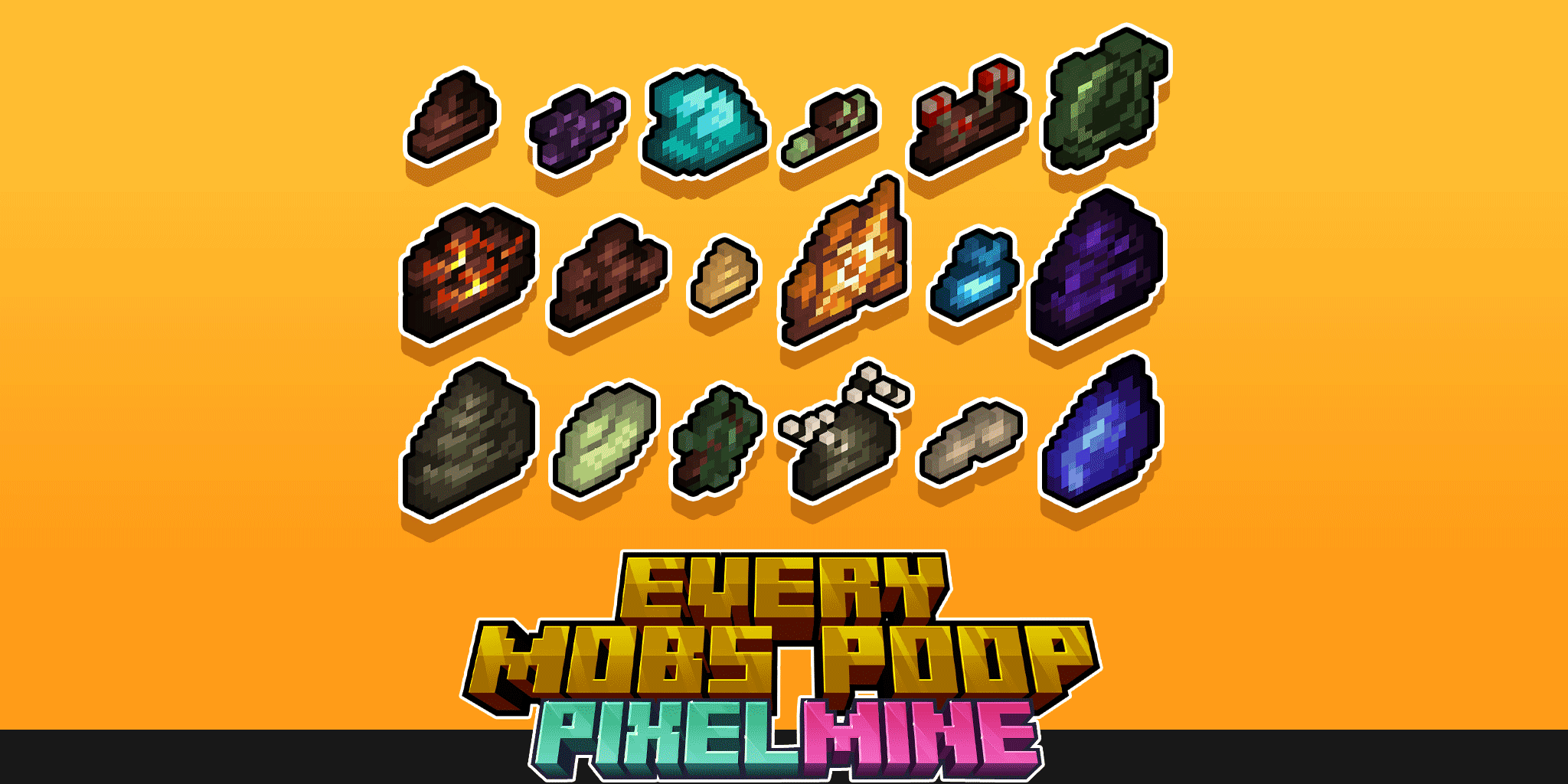 77 Poop Graphics by PixelmineStudio