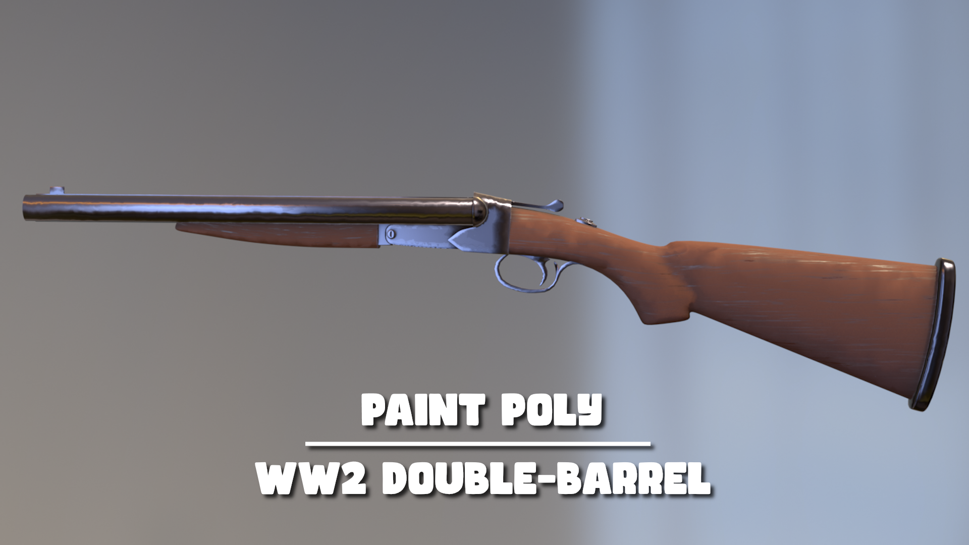 Paint Poly - WW2 Double Barrel Shotgun by Silver Delivery