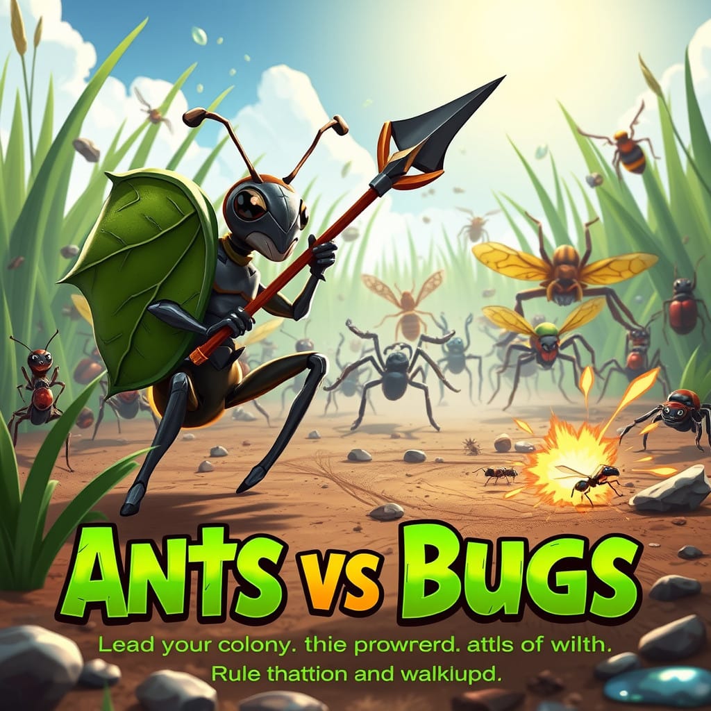 ISOMETRIC ANTS VS BUGS by 𐍂𐍈𐌽𐌆𐌕