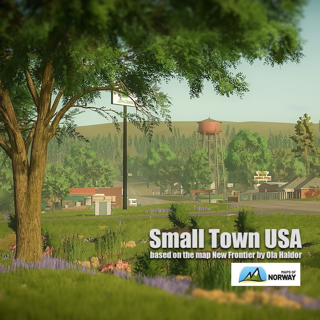 FS25 Small Town USA by withthestovers