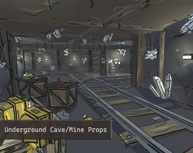 Underground Cave/Mine Props by Stefan Dolidis