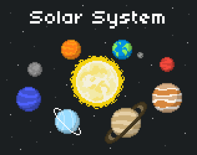v1.00 - Pixel Solar System by RandGameDev