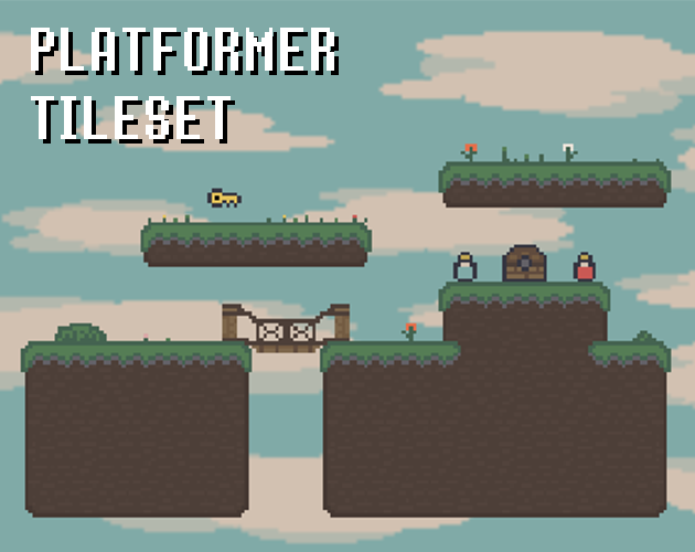 Simple Platformer Tileset by Andrew Scott Grace