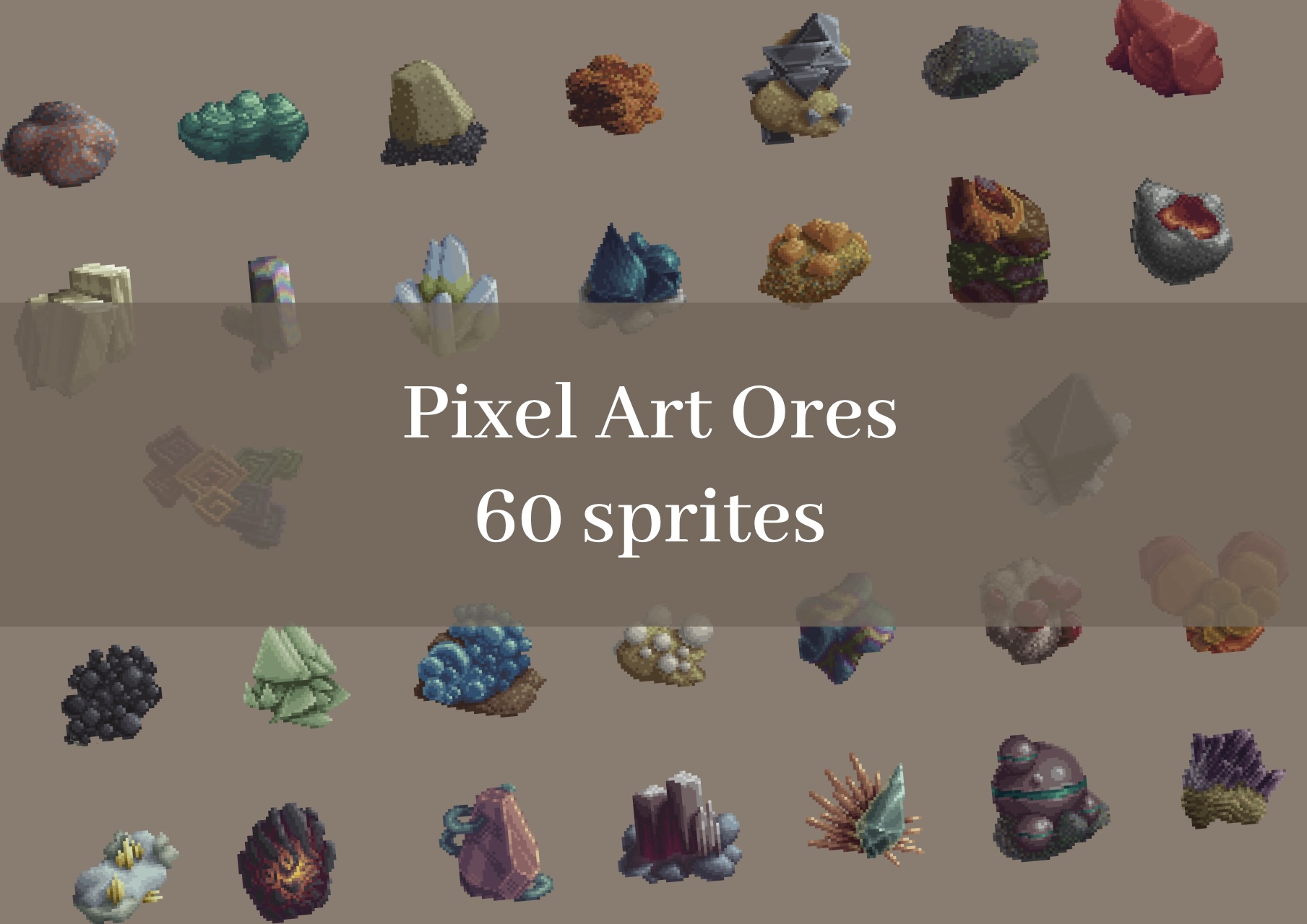 Pixel Art Ores by xflomasterx