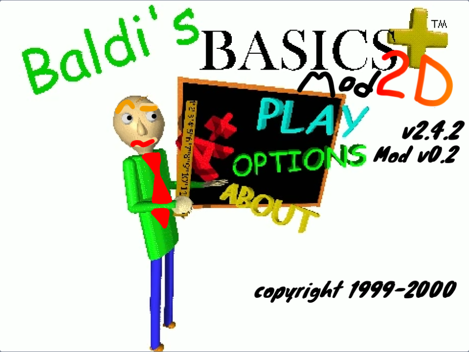 baldi's basics 2D plus mod by MatthewMosley