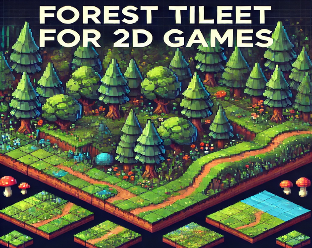 Forest Tileset for 2D Games by Zerofollia