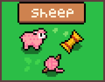 2D Pixel Art Animated Sheep by NMR9