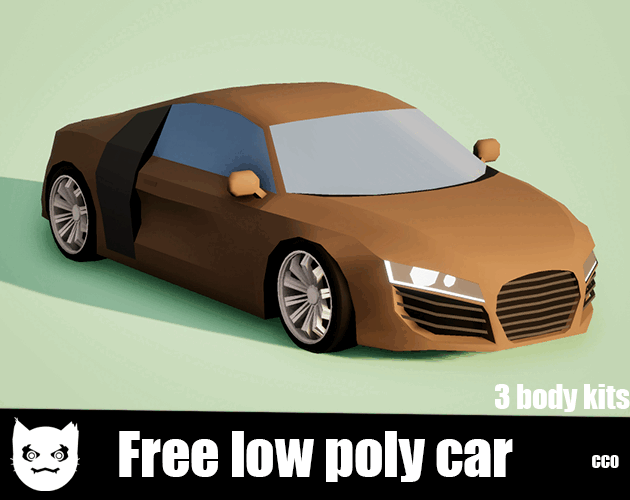 Free Car Low Poly by IceMaan