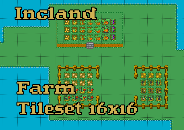 Pixel Art Farm Tileset [16x16] - Incland by Chotto Inc