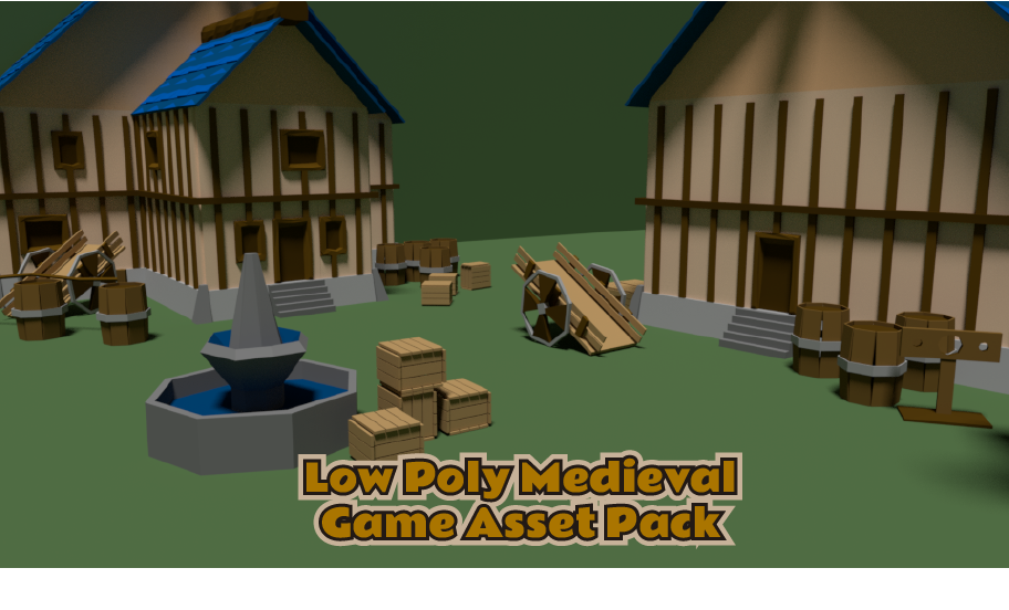 Low Poly Modular Medieval Asset pack by rhildebrandt