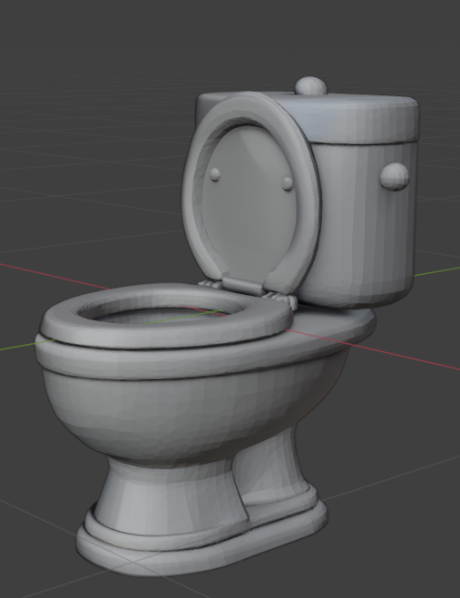 3D Toilet as Object for projects by picardone