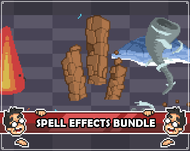 2D Pixel Art Spell Effects Bundle by Elthen's Pixel Art Shop