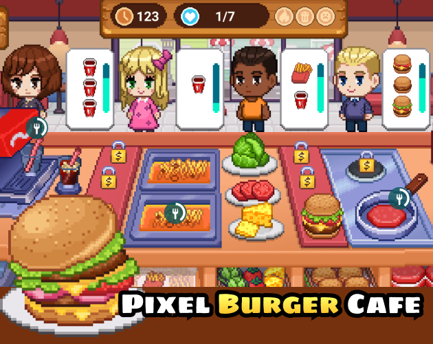 🍔 Pixel Burger Cafe by CoffeeGuy