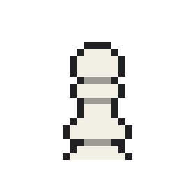 Pixel art Chess pieces sprites by Etienne Pouvreau