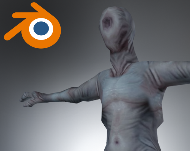 low-poly monster 3D model by joncrow