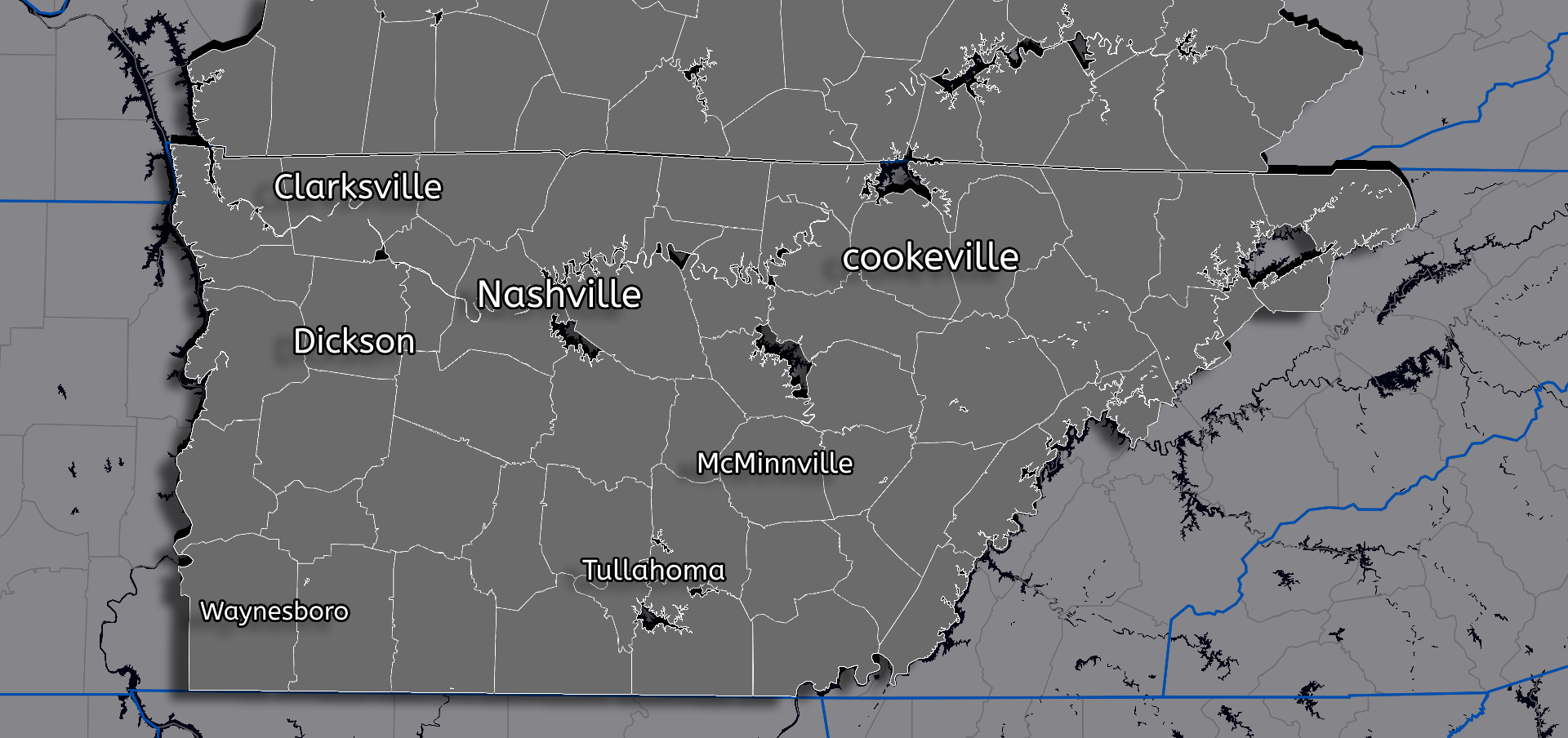 TN weather map Template by West Georgia TV