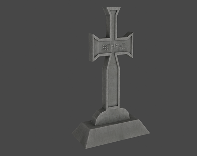Cross Tombstone by GameHunter01